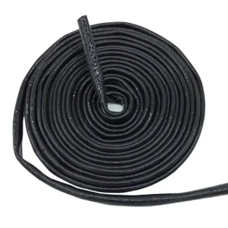 Огнестойкий плетеный рукав из стекловолокна 4-80 мм Черный, Black, 25mm