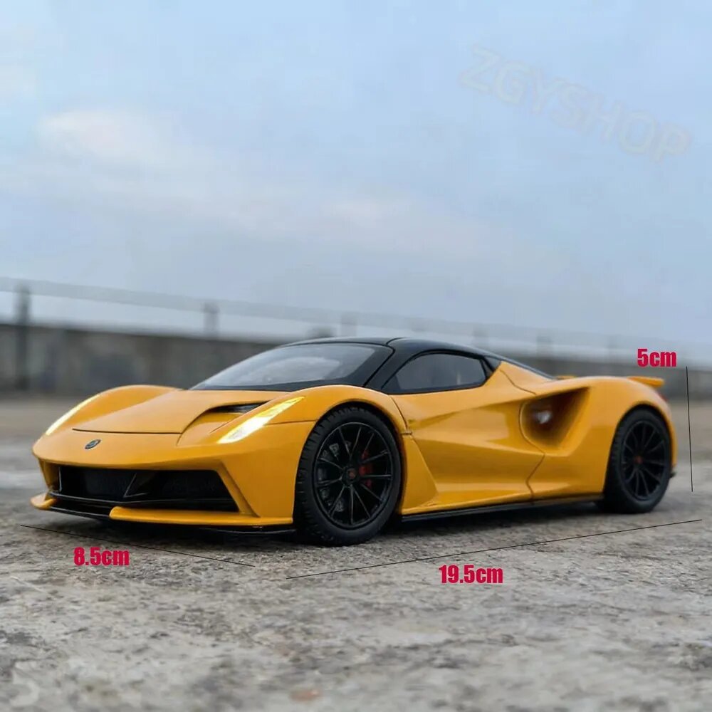 Машинка Lotus Evija Supercar в масштабе 1:24 из сплава со звуком и светом, коллекционная игрушка