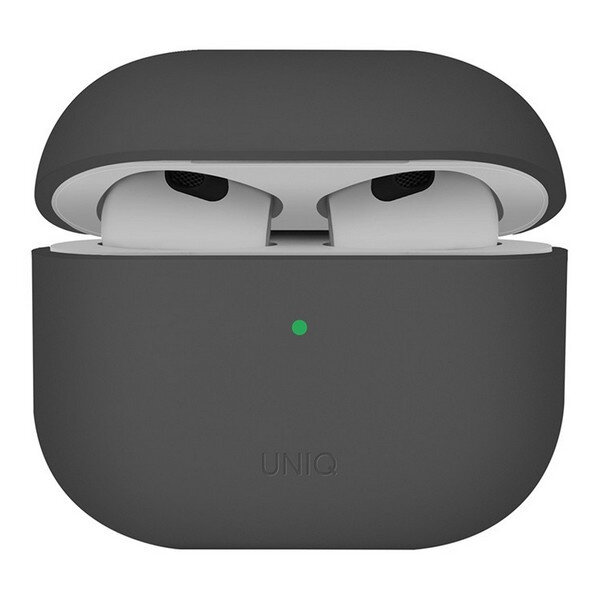 Чехол Uniq для Airpods 4 LINO силиконовый серый
