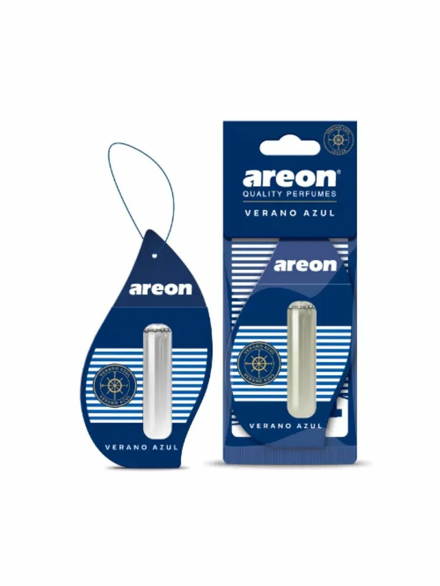 Ароматизатор автомобильный Areon Liquid Lux Verano Azul 704-LX-07, подвесной, гелевый, 5мл