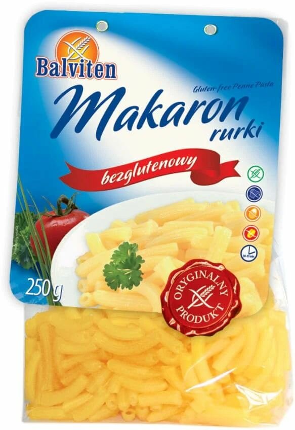 Макаронные трубочки Balviten без глютена 3 шт x 250 г