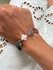 Браслет LU Jewel, содалит, коралл, яшма, кварц, 1 шт., размер 16 см, бежевый, се...