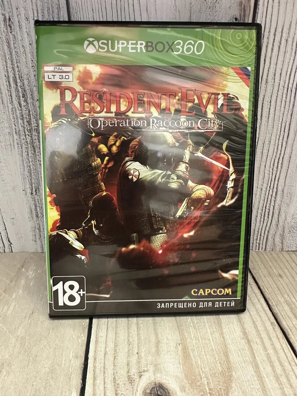 Диск с игрой Resident Evil operation racoon city для X-Box 360 прошивка LT 3.0 (русские субтитры)