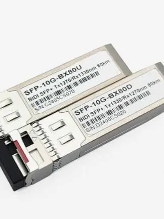 10G SFP+ оптоволоконный модуль приемопередатчика BIDI 10 км, 20 км, 40 км, 60 км, 70 км, 80 км, 100 км LC WDM 1270/R1330nm Cisco Mikrotik Использование 2 шт.
