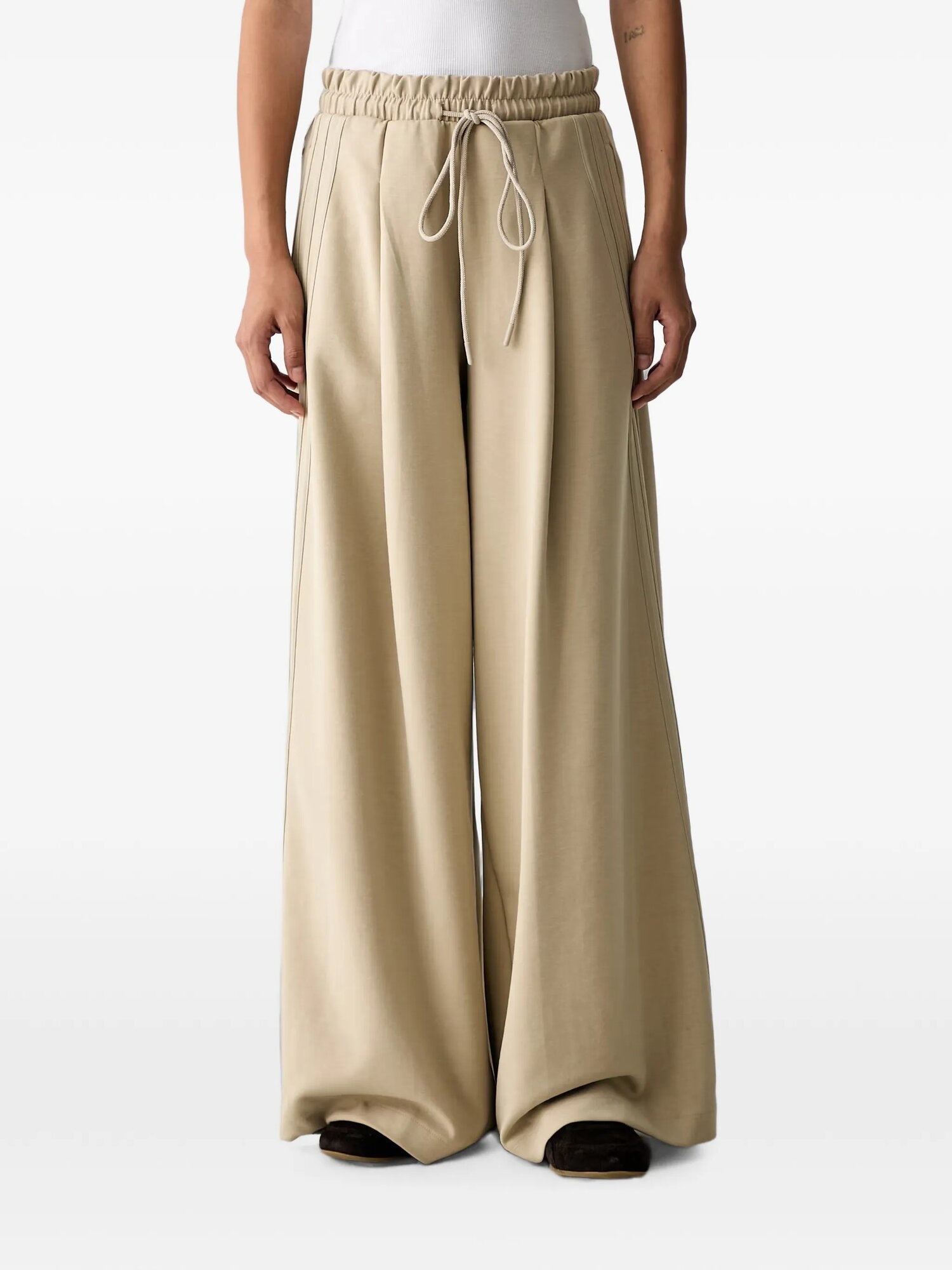 Брюки Drawstring wide-leg track pants