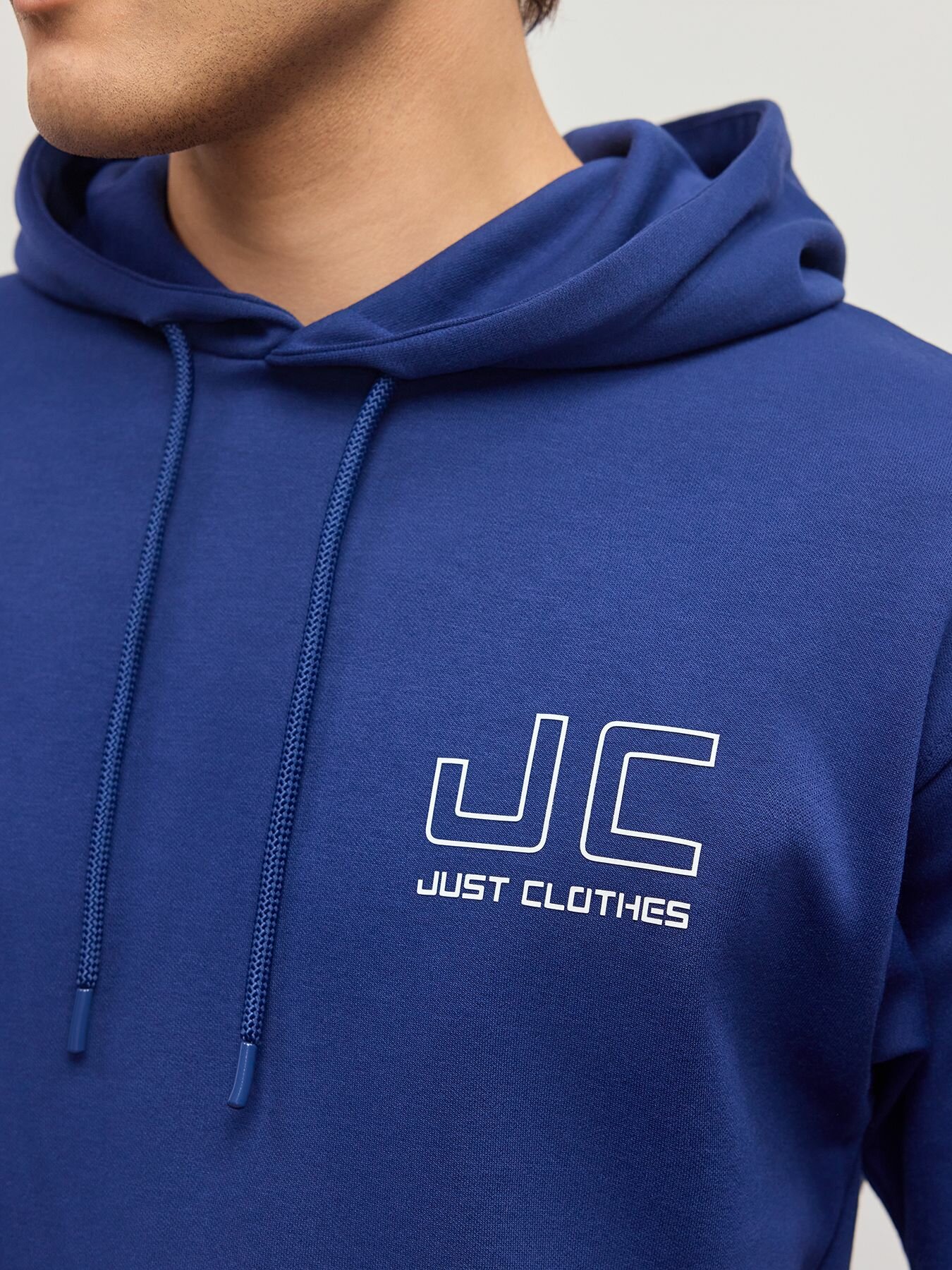 Худи JUST CLOTHES Осень-зима 2025, размер XXXL, , синий — фото 1