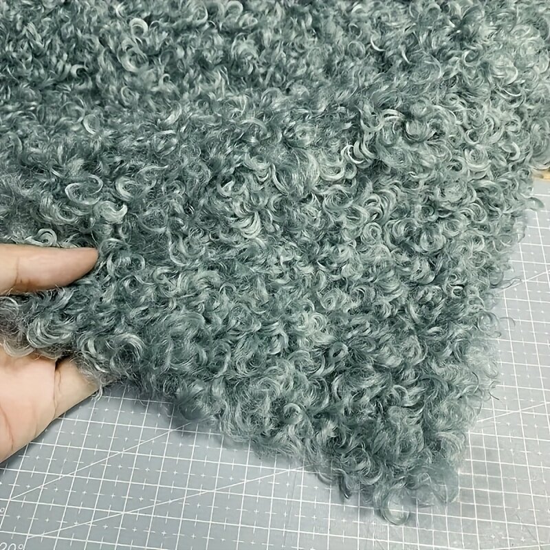 Искусственный мех 15x17.7 дюймов, светло-зеленый, из высокоплотного полиэстера, мягкий, предварительно выкроенный, для рукоделия
