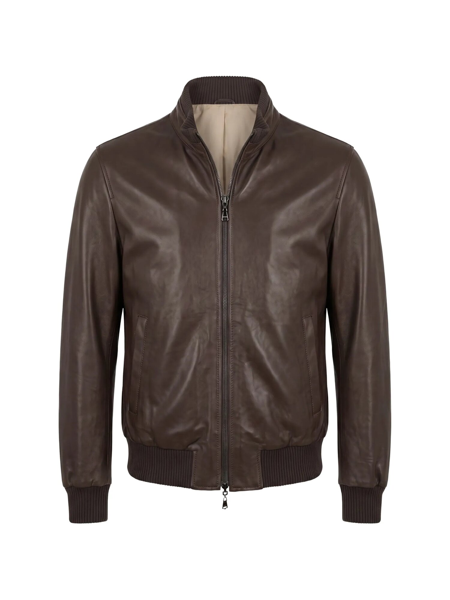 Куртка Zip-up leather jacket