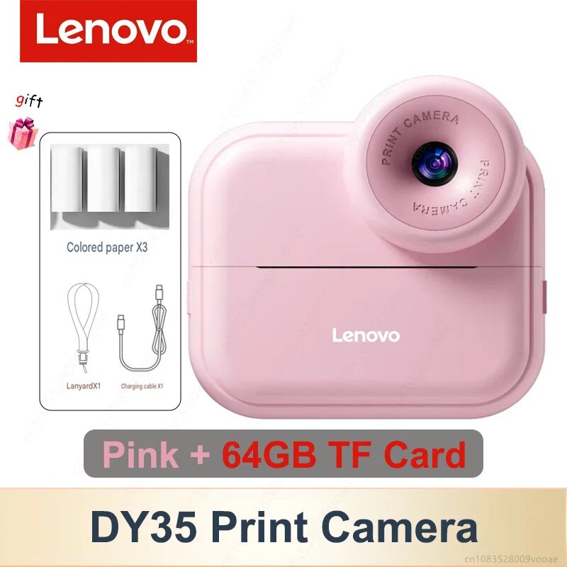 Lenovo DY35 Розовая камера-принтер 64GB