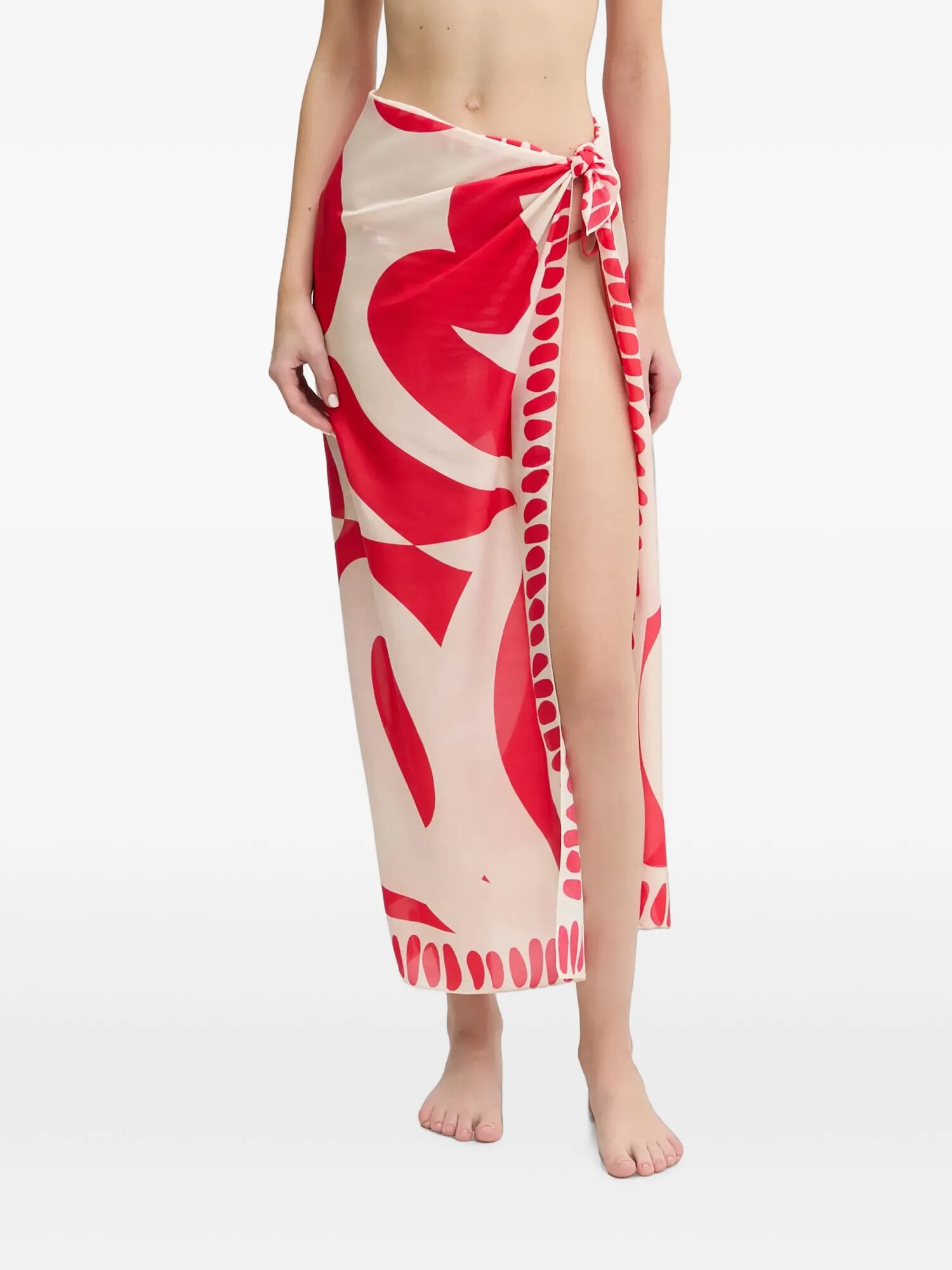 Накидка Abstract-print tie-fastening sarong