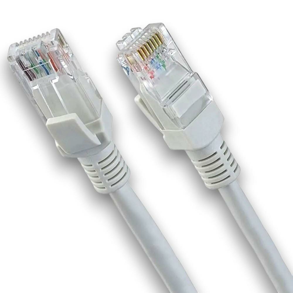 Кабель патчкорд RJ45 Perfeo UTP4 Cat5e 15m, серый P6008, 1шт.