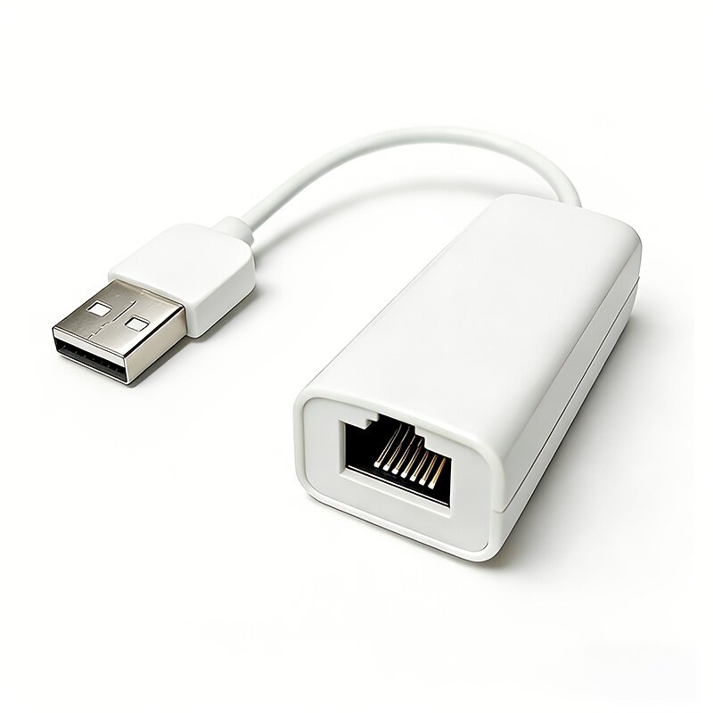 USB 2.0 - Ethernet LAN адаптер, 100 Мбит/с, сетевой адаптер RJ45 для ноутбука, совместимый с Windows