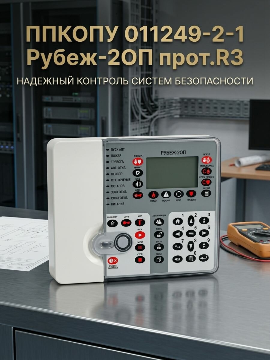 Рубеж-2ОП прот. R3 Прибор приемно-контрольный и управления охранно-пожарный адресный