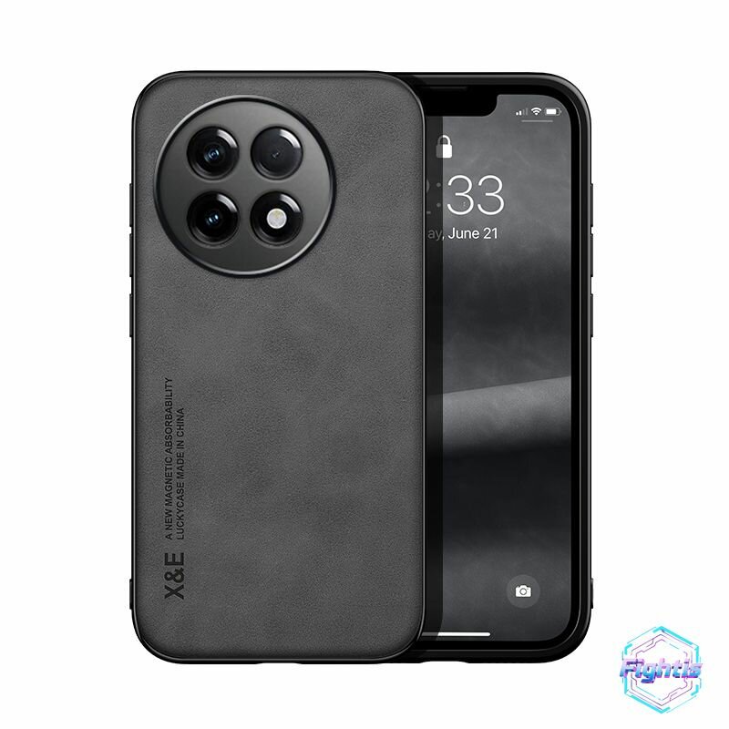 Fright Роскошный кожа чехол для OnePlus 13R (Ван Плюс 13R) / Ace5 кожаный чехол для Ace5