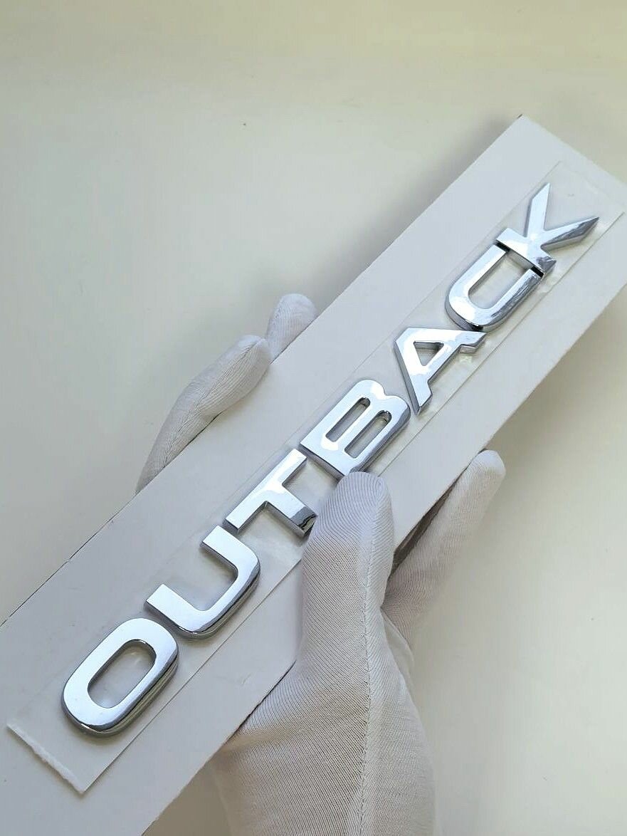 Надпись OUTBACK 215*19 мм, эмблема Subaru, шильдик Субару на авто