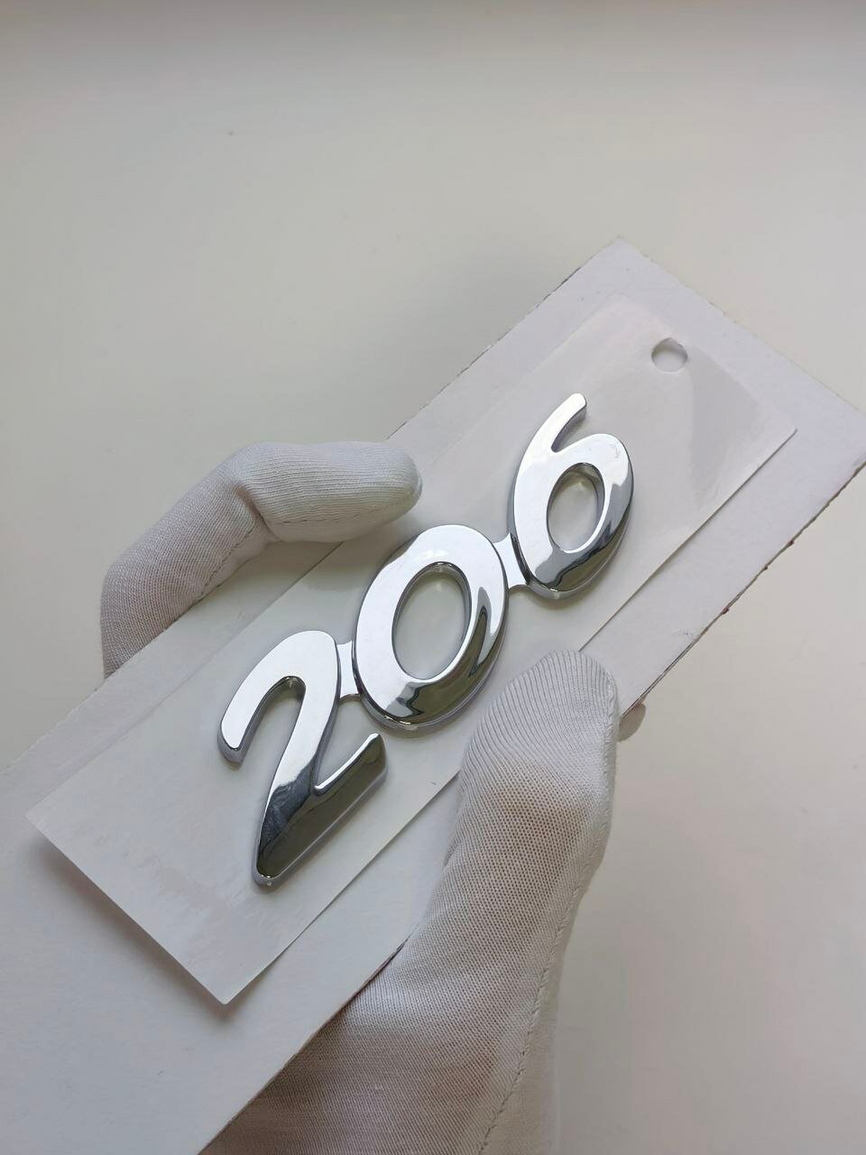 Надпись 206 94*27 мм, эмблема Peugeot, шильдик Пежо на автомобиль