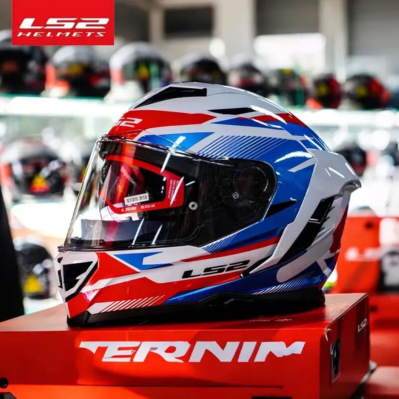 LS2 HELMETS Мотошлем, цвет: белый, красный, размер: XXL