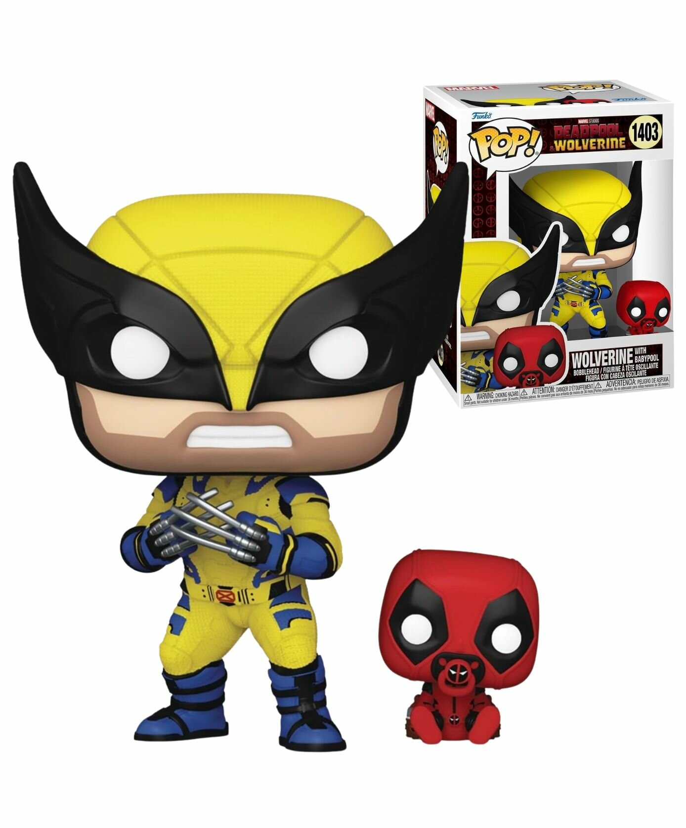 Фигурка Дэдпул и Росомаха: Росомаха и Бэбипул / Deadpool & Wolverine: Wolverine with Babypool (10см) #1403