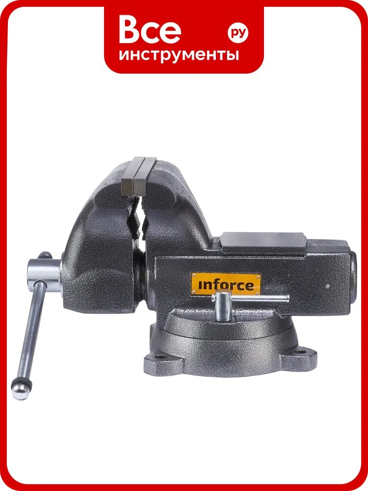 Поворотные слесарные тиски Inforce 200 мм 05-23-12