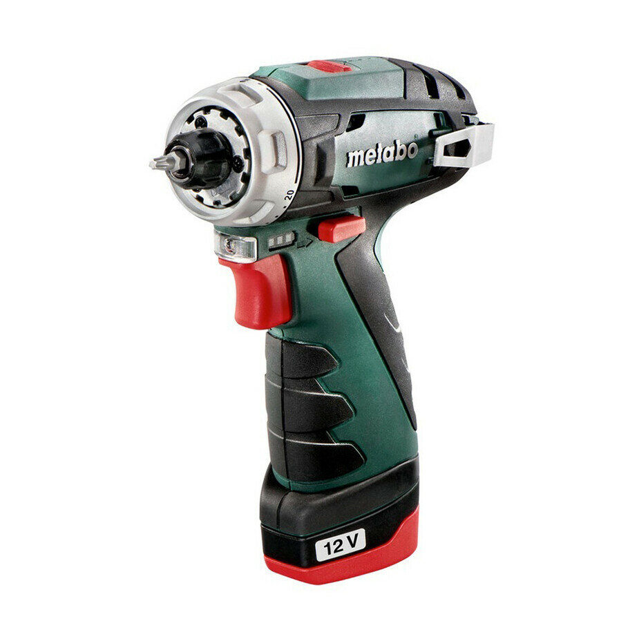 Дрель-шуруповёрт Metabo PowerMaxx BS 6009845, 12В, кейс, быстрозажимной патрон, 34Нм