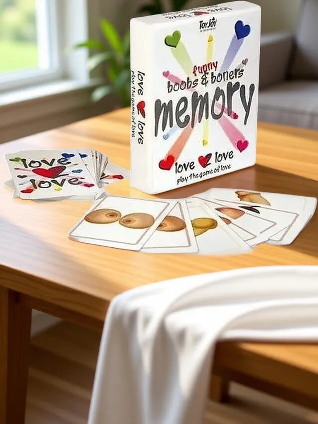 Эротические карты для взрослых Funny Boobs & Boners Memory от Toy Joy
