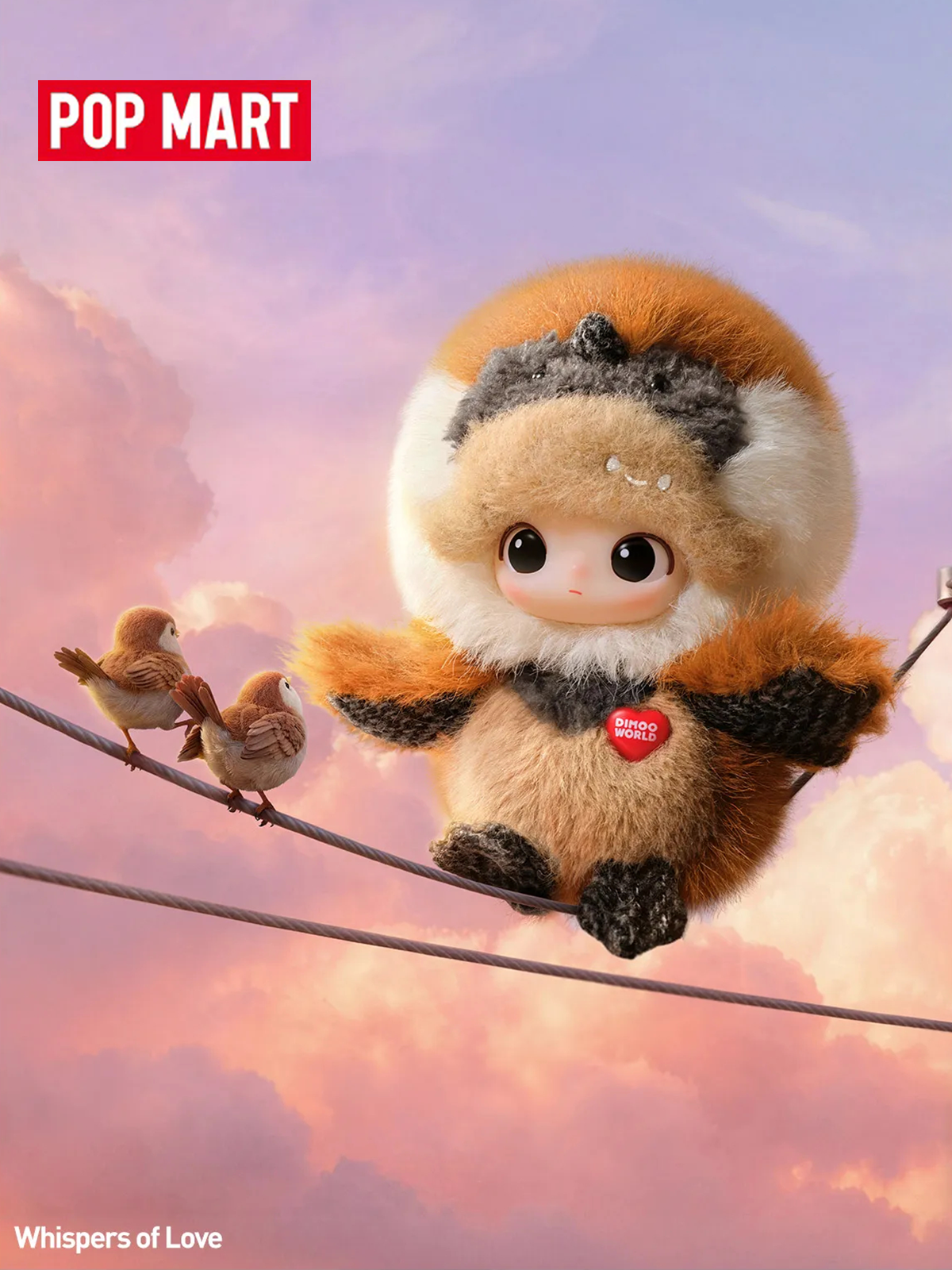 Коллекционная фигурка Слепая коробка Dear Birds Series Plush Pendant-Whispers of Love