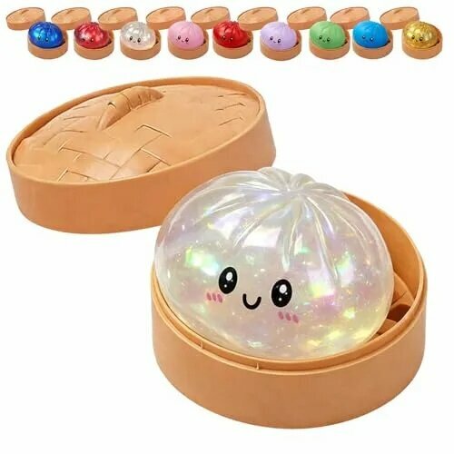 Glitter Dumpling Хинкали антистресс /пельмени сквиш/ антистрес сквиш-мялка/ игрушка для снятия стресса
