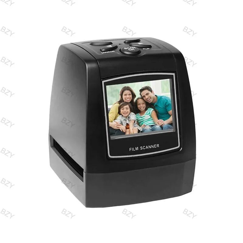 Film Scanner для пленок и слайдов, черный цвет, компактный сканер для дома и офиса
