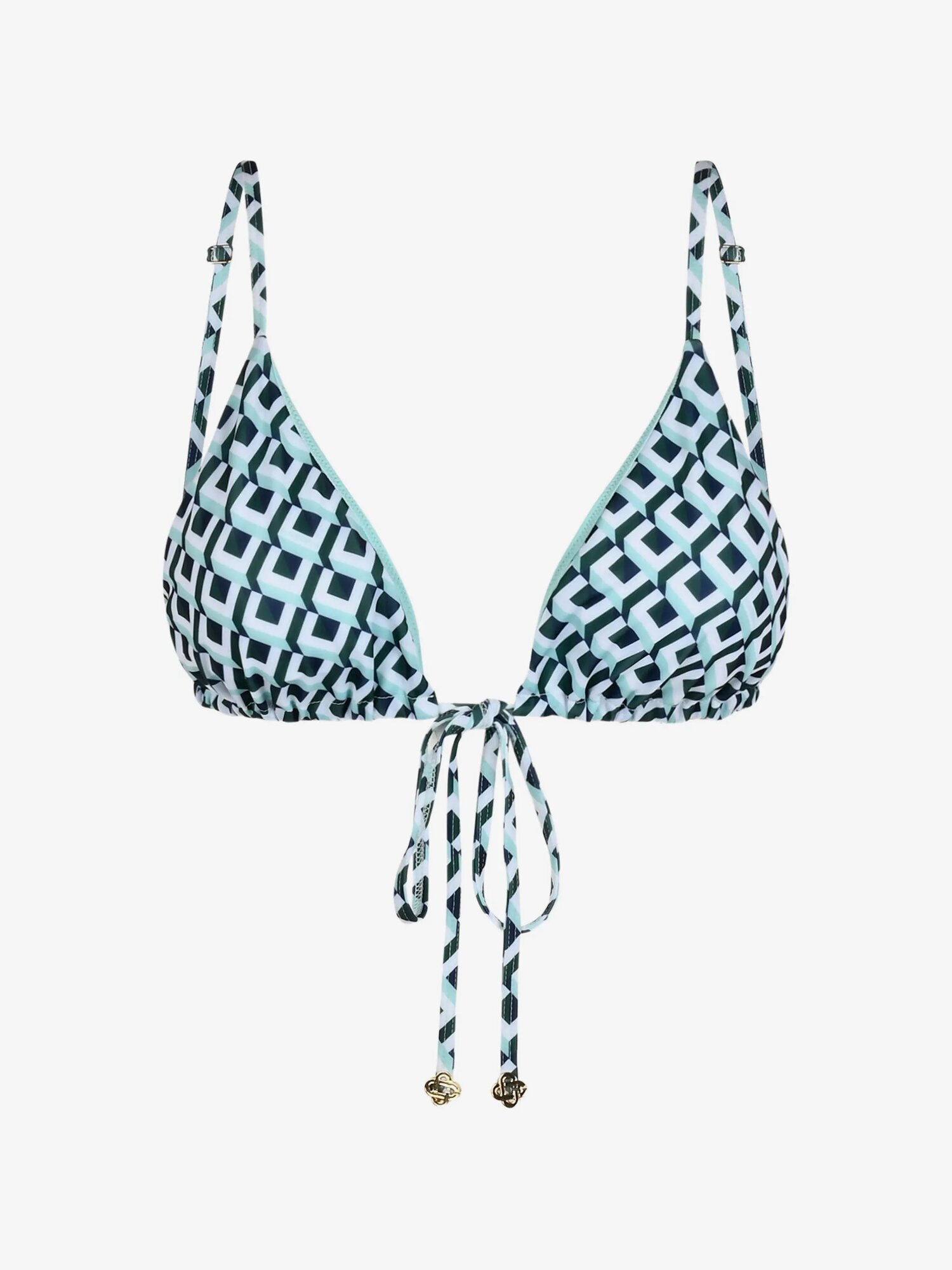 Купальник Green Cubist CC Monogram string bikini top