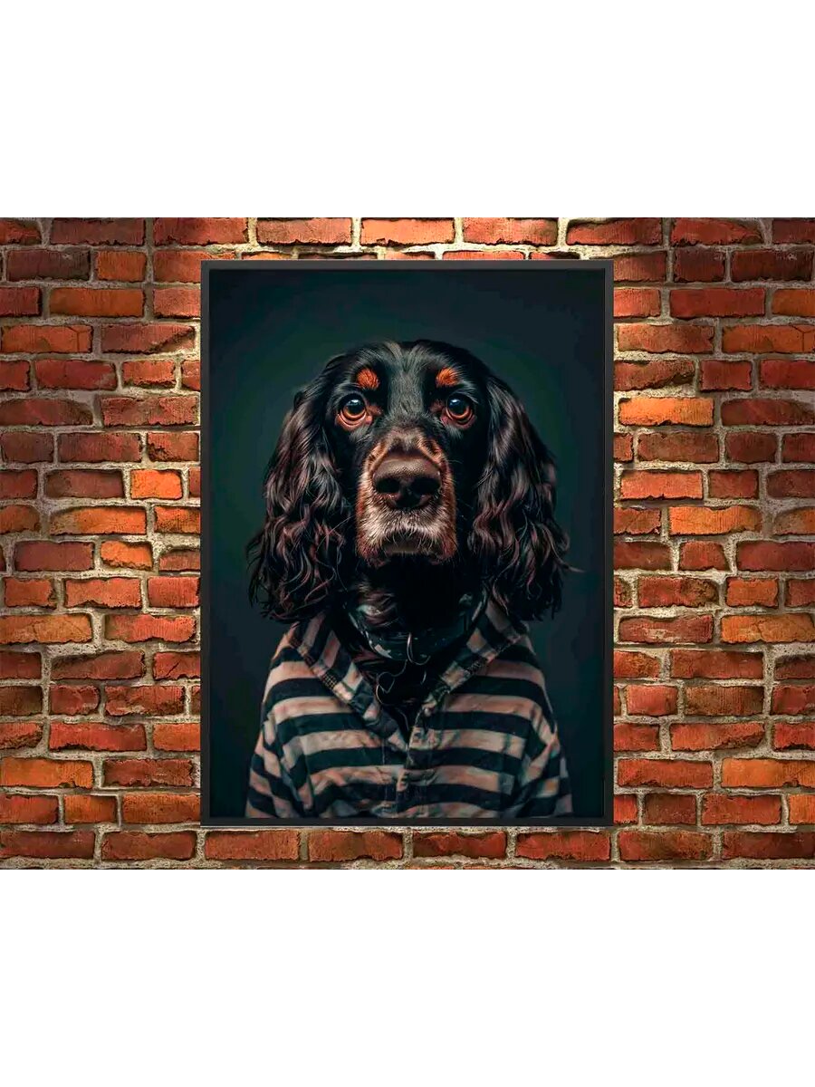 Русский спаниель-собака-заключенный 2, Плакат 30x42см