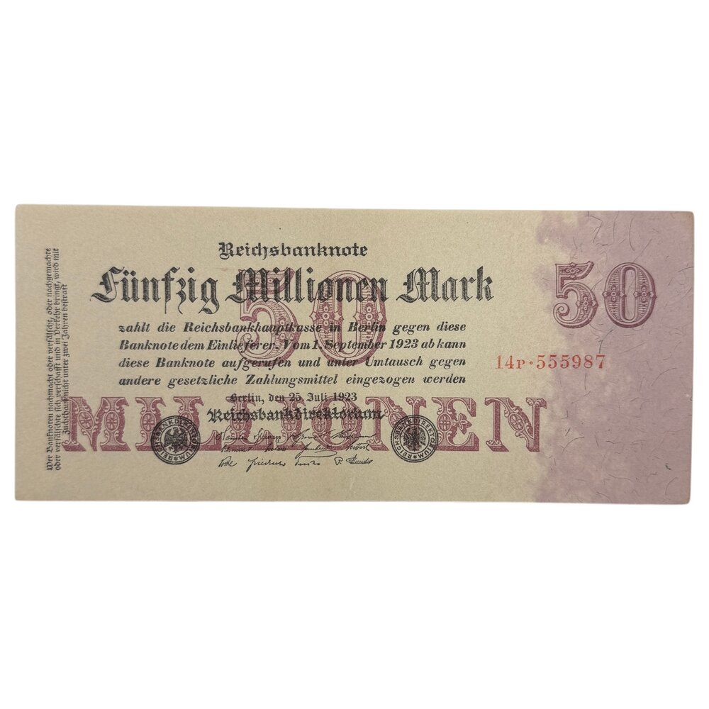 Веймарская республика (Германия) 50000000 (50 миллионов) марок 1923 г. (25.07) (Серия 14P)