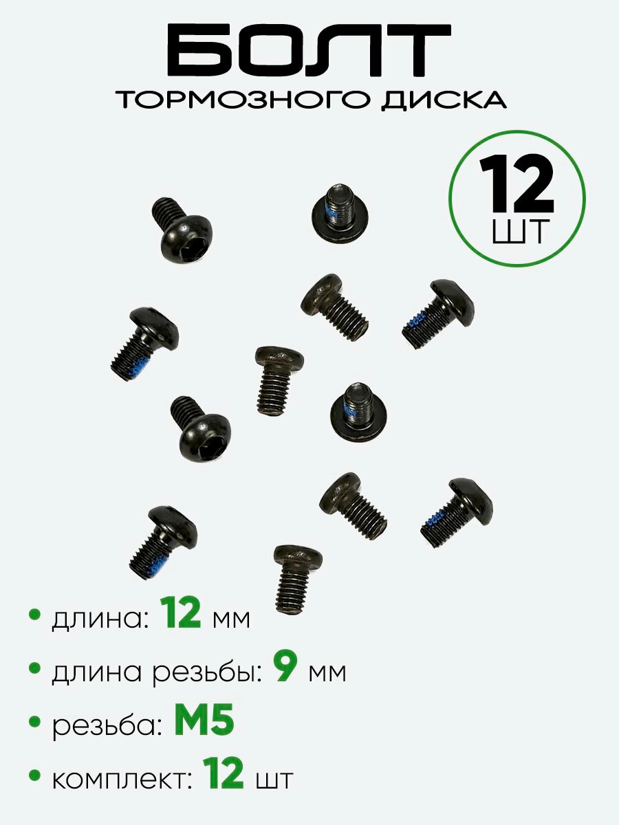 Болт тормозного диска M5х10мм 601310
