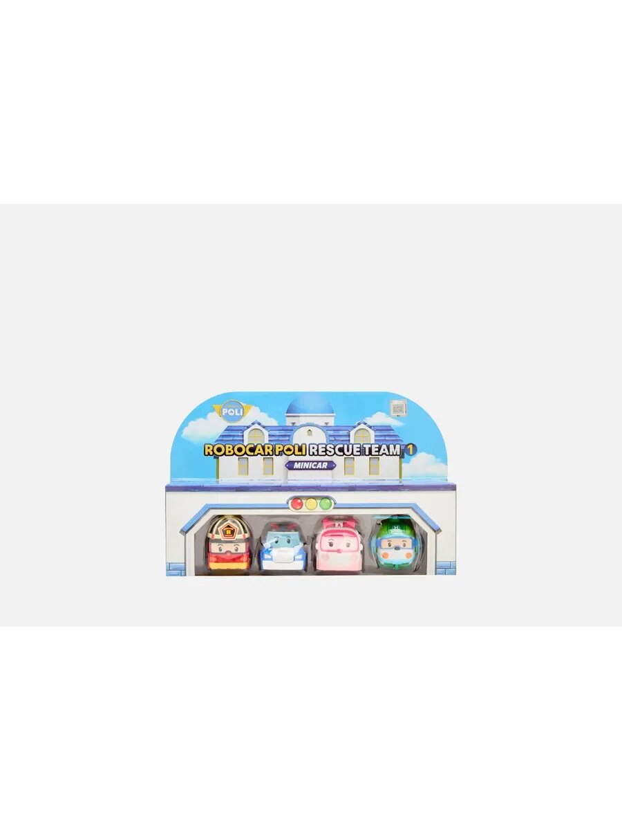 ROBOCAR POLI 4 мини-машинки Игровой набор