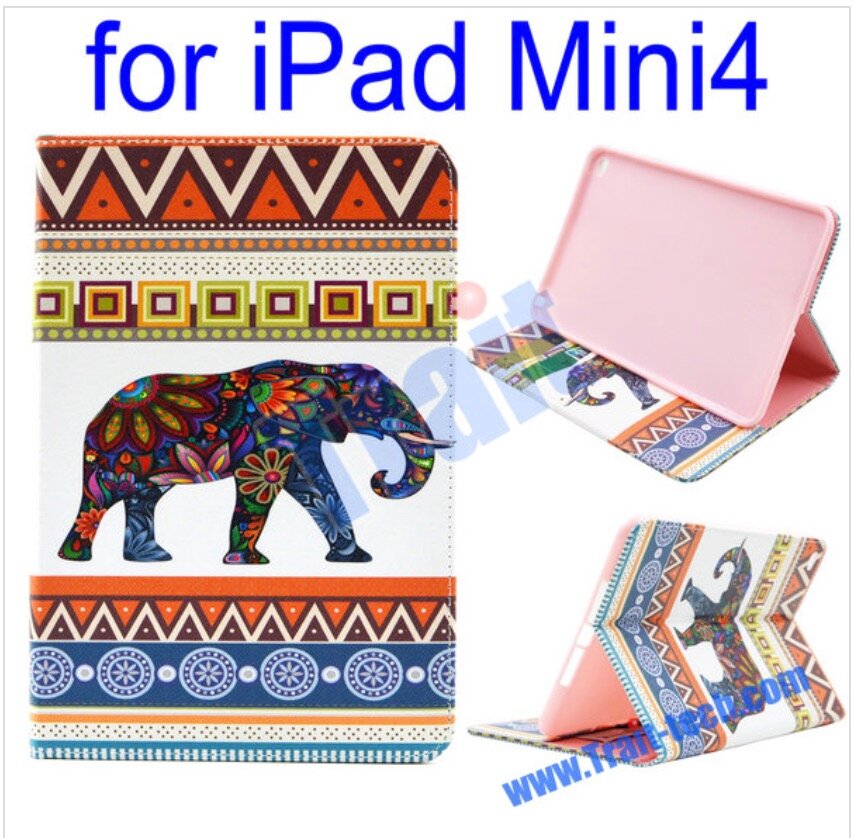 Фирменный необычный чехол для iPad mini 4 7.9 (2015) - A1538, A1550"тематика Африканский Слон"