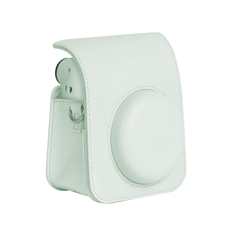 Сумка-футляр-чехол MyPads 2 в 1 из импортной кожи для Fujifilm Instax Mini 12 мятный