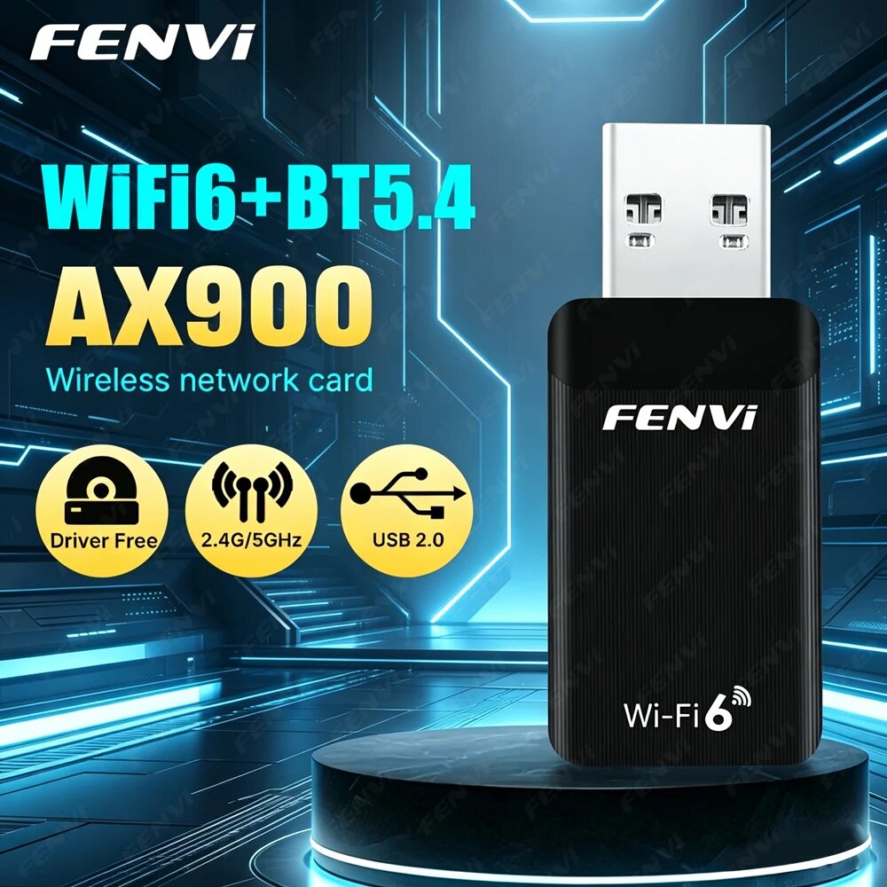 Fenvi AX900 USB Wi-Fi 6 Bluetooth 5.4 Адаптер