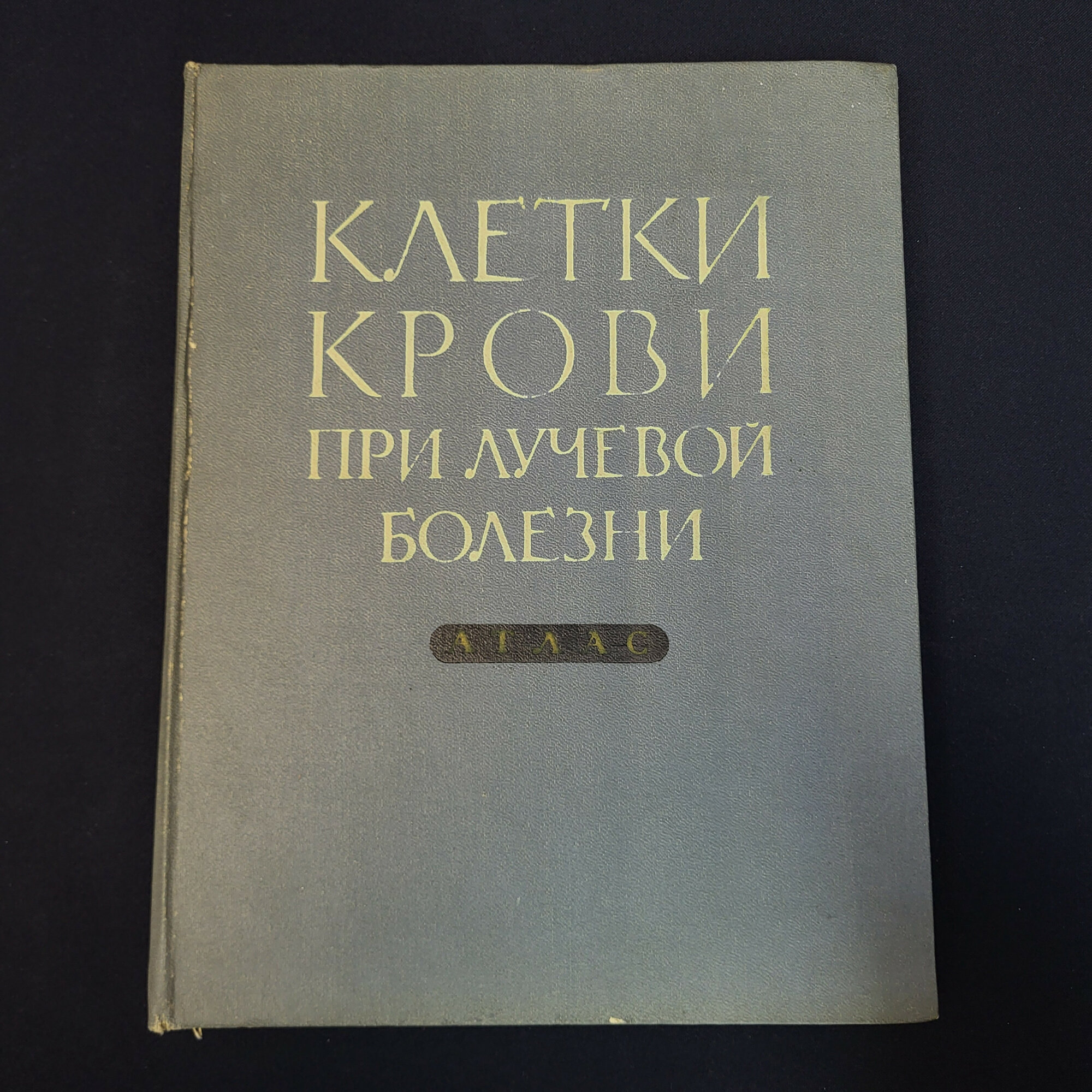 Мария Лаптева Попова. Клетки крови при лучевой болезни. Книга СССР, атлас, медицина