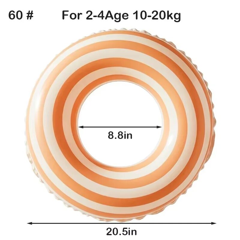 Надувной круг для плавания детский Оранжевый, For 2-4 Age 10-20kg5