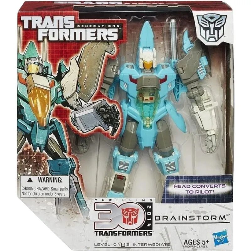 Трансформеры игрушки Hasbro 2014 Transformers Thrilling 30 Voyager Class Brainstorm