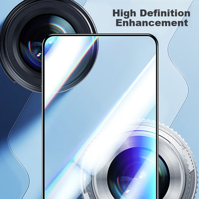 MAIKUQI Стеклянный защитный экран для Xiaomi Redmi Note13/13 Pro - Полное покрытие, анти-отпечатки, 2 шт