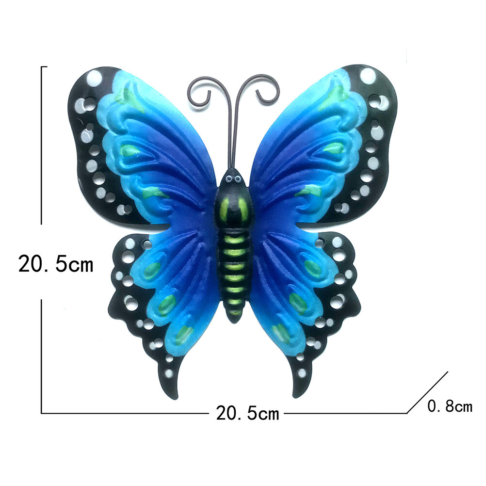 2 Штуки Металлические Бабочки Декоративные Висячие Бабочки 20.5X20.5CM
