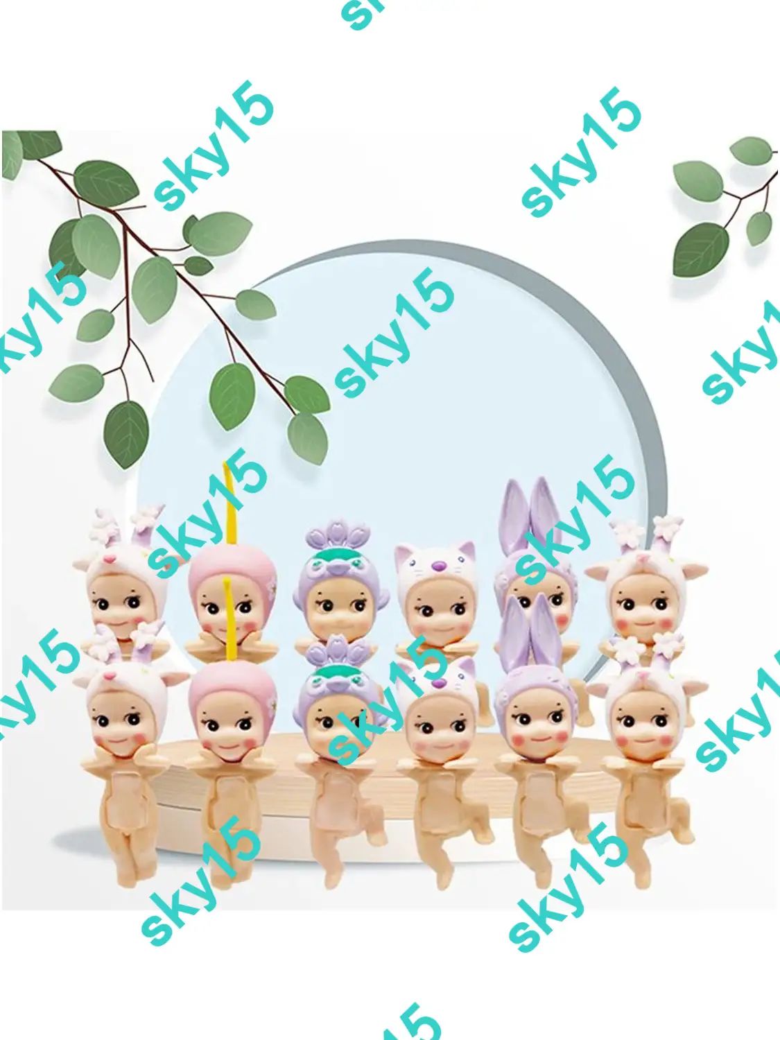 Коллекционная фигурка Sonny Angel серии Tian Shi, мультяшный персонаж в коричневом цвете для детей и коллекционеров