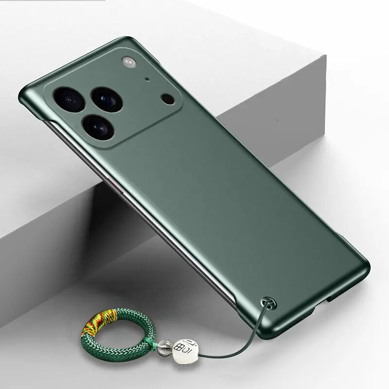 Чехол для Honor 600 Pro, зеленый, с кольцом