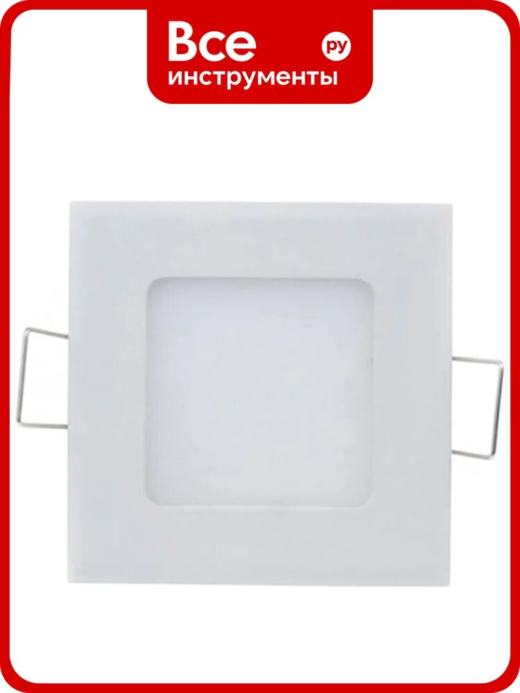 Светильник встраиваемый FL-LED PANEL-Q15 4000K L=190мм h=20мм W=170мм 15Вт 1350Лм квадрат 612304