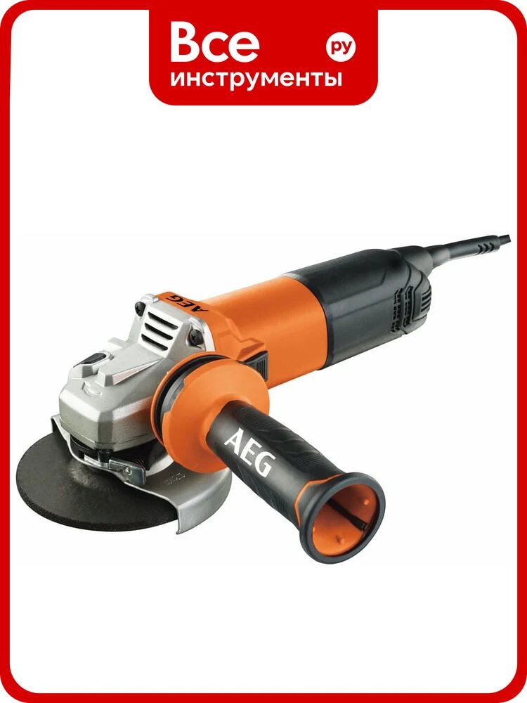 Угловая шлифмашина AEG WS13-125SXE, 1300Вт, 2800-11500об/мин, 125мм