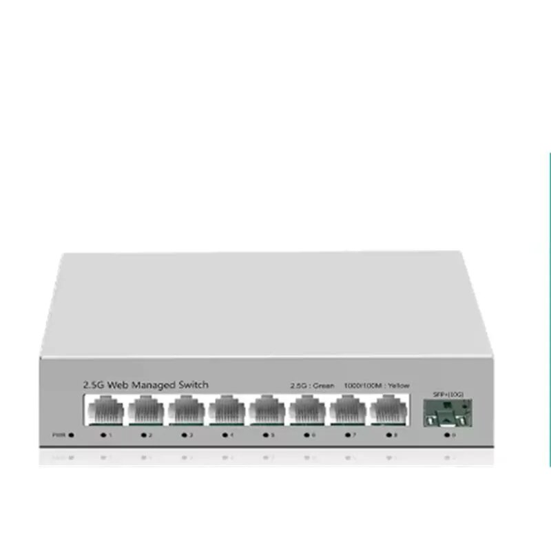 8-Порт 2,5GBE Smart Managed Network Switch 2500M 10G + SLOT Web Manced Aggregation Gomelab Setup Eu Plugure