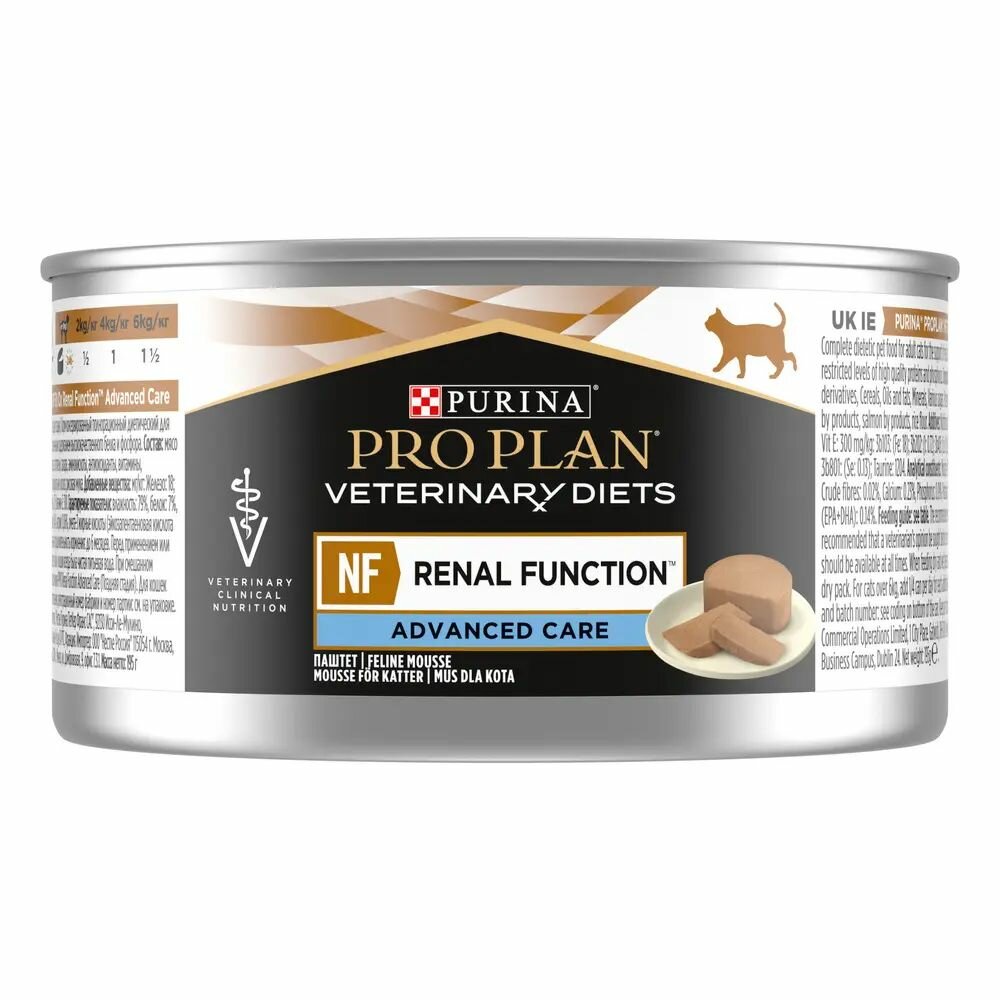 Purina Pro Plan NF Консервы для кошек для поддержания функции почек, паштет, 195 г, 1 шт.