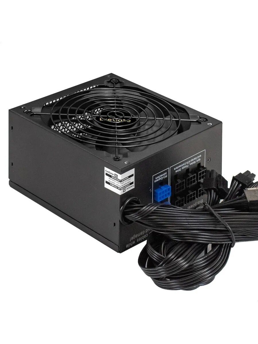 Блок питания ExeGate EX259613RUS-S, 850 Вт, вентилятор 140 мм, ATX 12V v2.3, черный