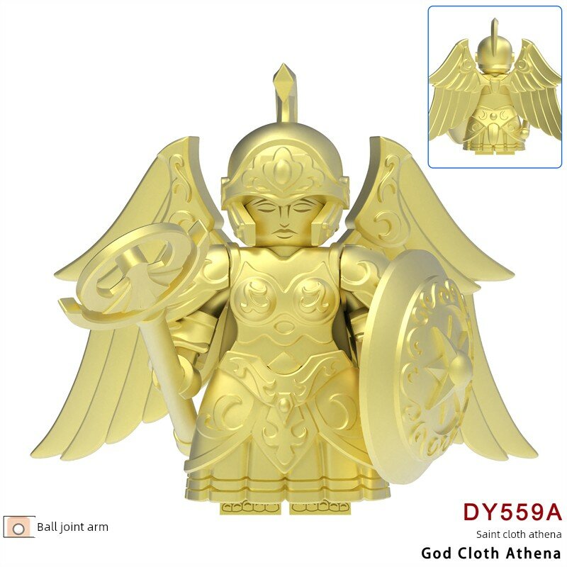 Мини-фигурка Афродиты в золотом панцире Святого Стража для сборной игрушки