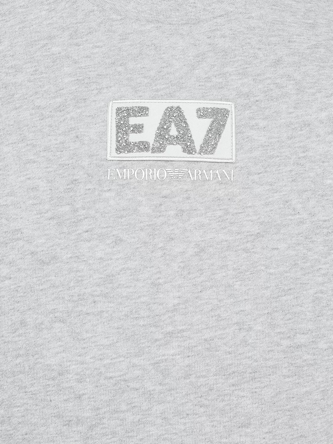 Футболка EA7 EMPORIO ARMANI, размер S, серый — фото 1